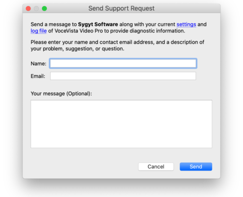 Support – VoceVista